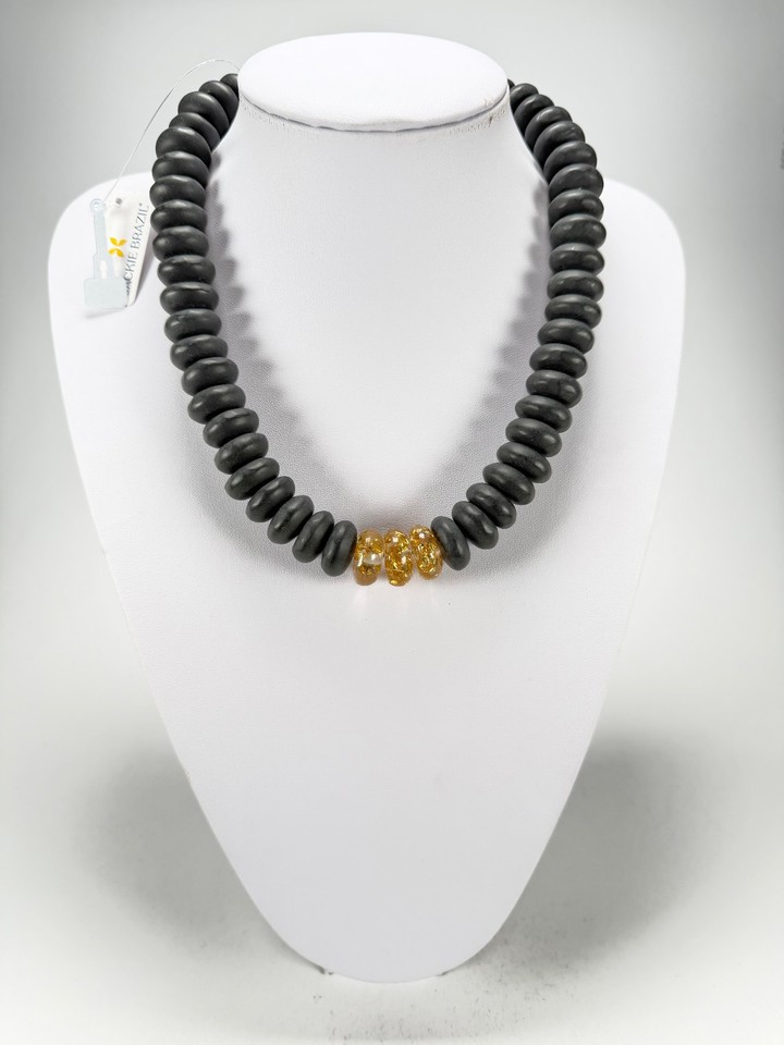 Jackie Brazil "Bela" Black Matt & Gold Flakes Resin Mini Wheels 50cm ...