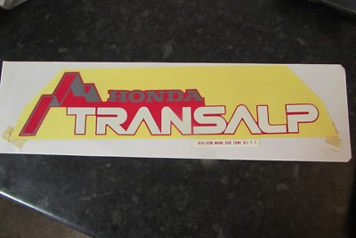 1989 - 1990 NOS HONDA XL600 STICKER DECAL TRANSALP GRAPHIC 87137-MS6 ...