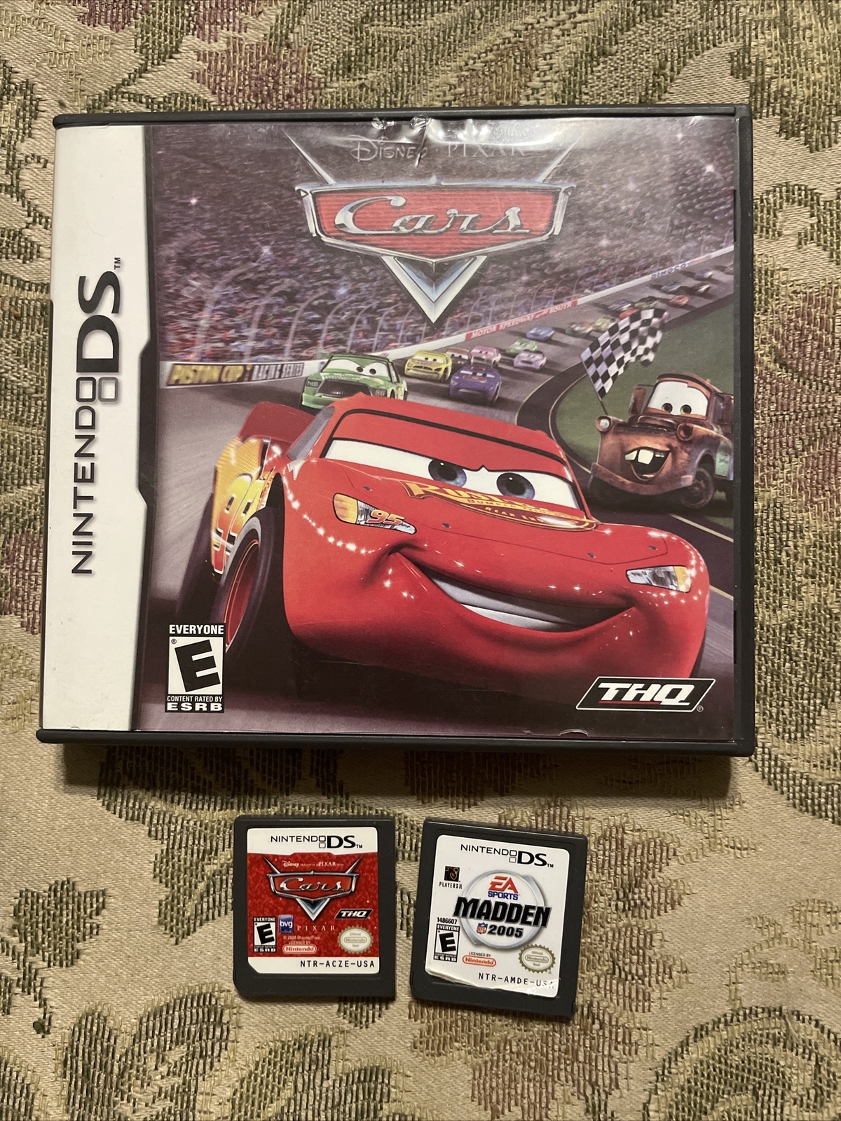 Disney Pixar Cars 1 & 2 Video Game & Madden 2005 (Nintendo DS ...