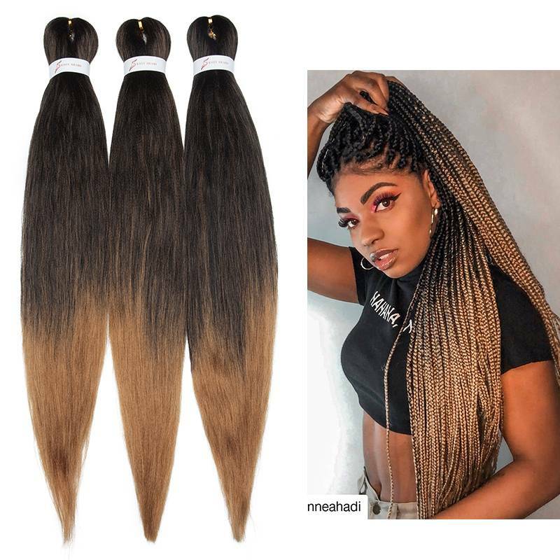 Long Pre-Stretched EZ Braiding Braid Hair Extensions BOX Braids For ...