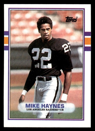 1989 Topps Mike Haynes #268 Los Angeles Raiders Football Card | eBay