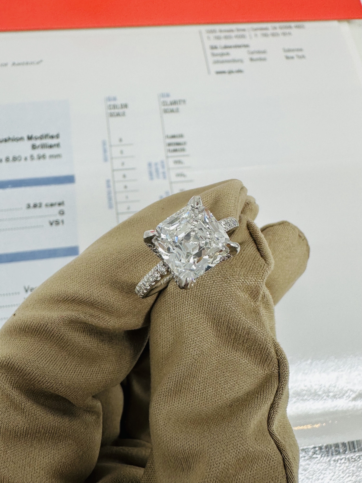 Ivanka Trump 3.82CT Platinum Engagement Ring *GIA CERTIFIED* | eBay