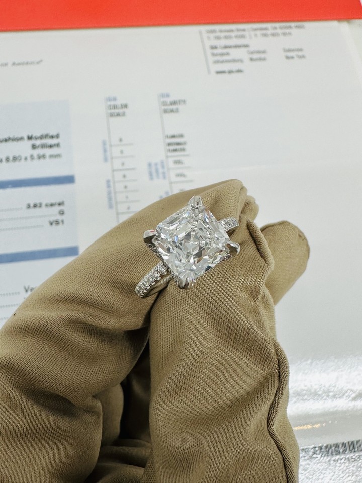 Ivanka Trump 3.82CT Platinum Engagement Ring *GIA CERTIFIED* | eBay