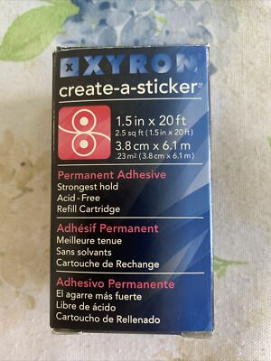 Xyron Permanent Adhesive Refill for X150 Sticker Maker, 1.5" x 20 ...