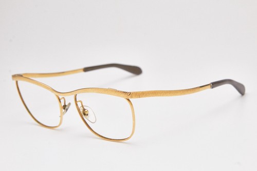 gold plated ESSEL 48 gold eyeglasses oval gold frame eyewear retro ...