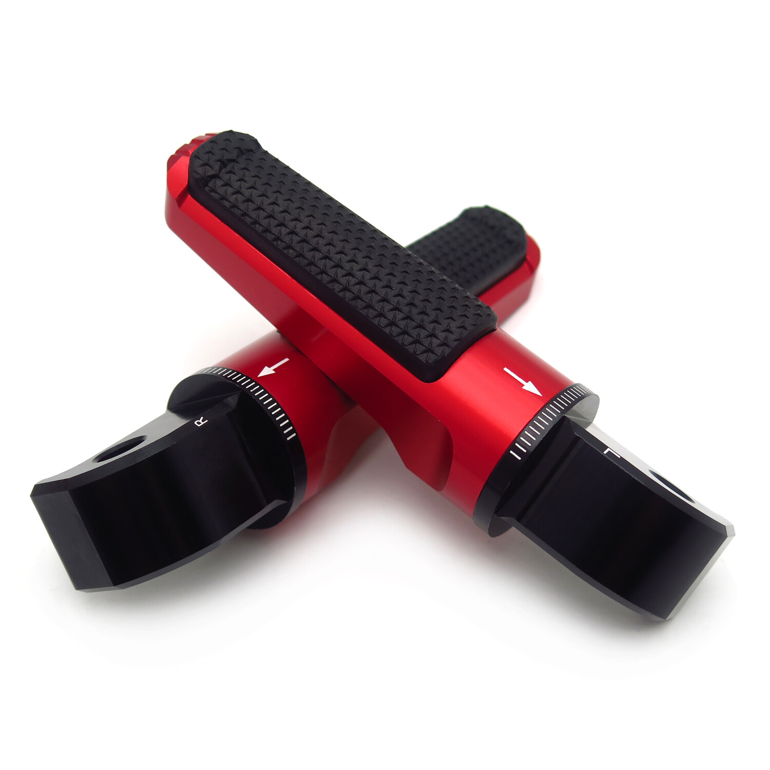 Adjustable CNC Footrest Foot Pegs Passenger For Yamaha YZF R6 FZ6 XJ6 ...