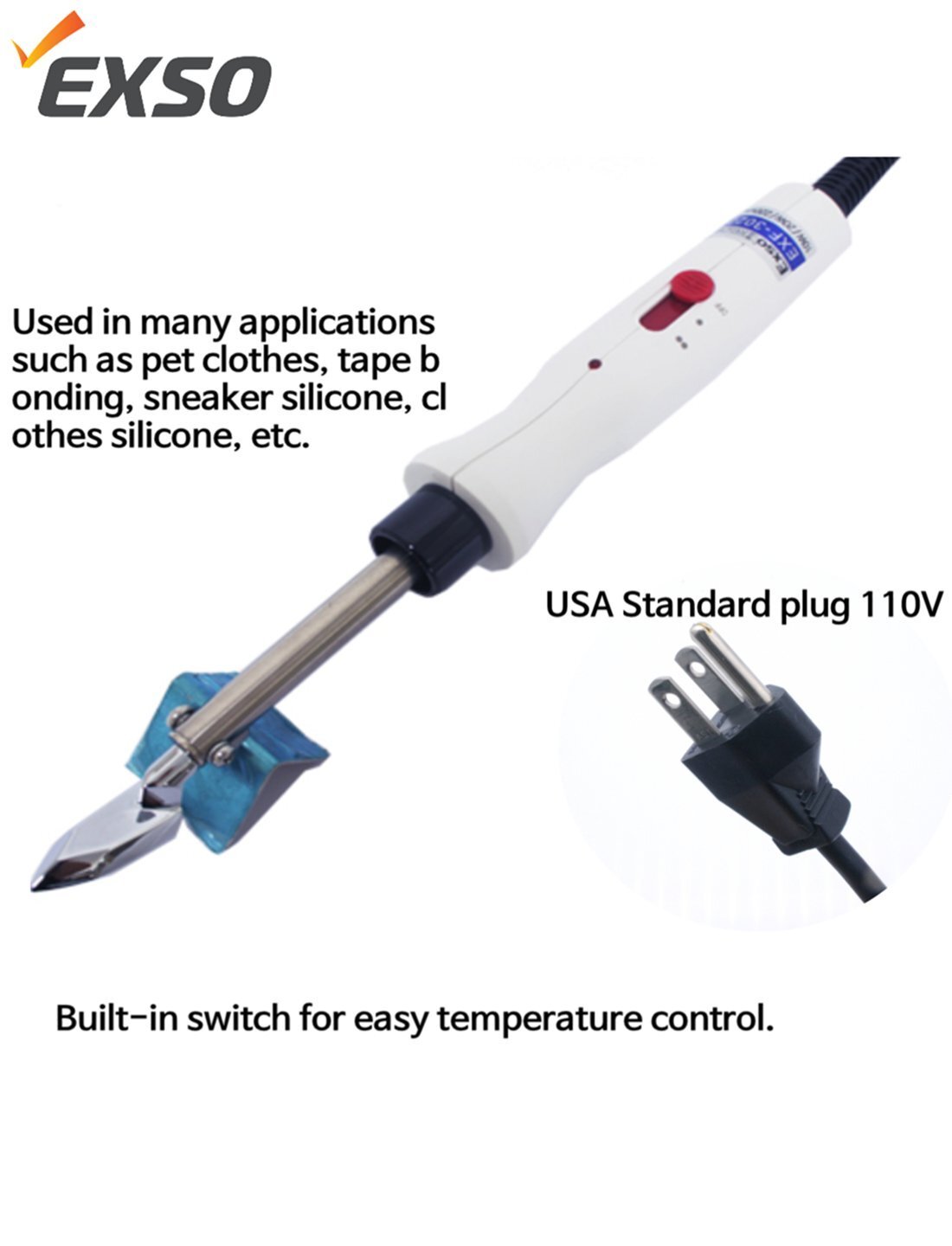 RIGID MINI IRON for smoothing filament pet clothes tape bonding sneaker ...