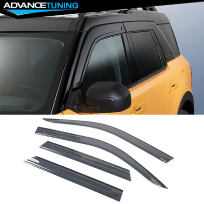 Fits 21-24 Ford Bronco Sport Window Visors OE Style Rain Guard Acrylic ...