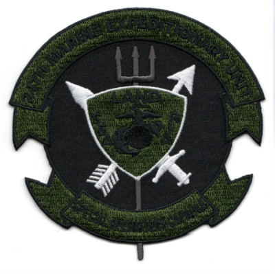 4" MARINE CORPS 24TH MEU-SOC SUBDUED ARROW EMBROIDERED HOOK & LOOP ...
