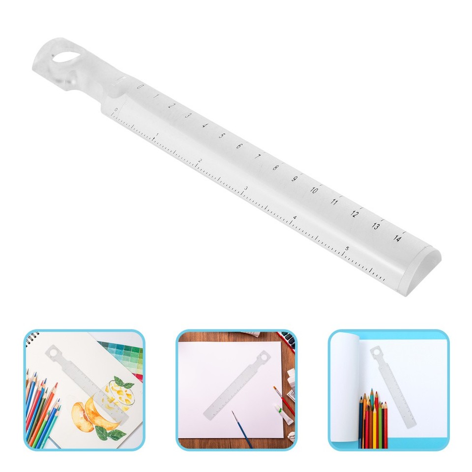 Centimeter Scale Plastic Ruler Straight Measuring Tool With 2X ...