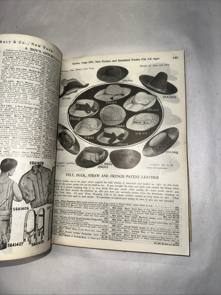 Original R. H. Macy Catalogue 1909 Antique store catalog RH Macy Co New ...