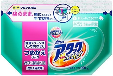 attack Laundry Detergent Powder High Activity Bio EX Refill 900g | eBay