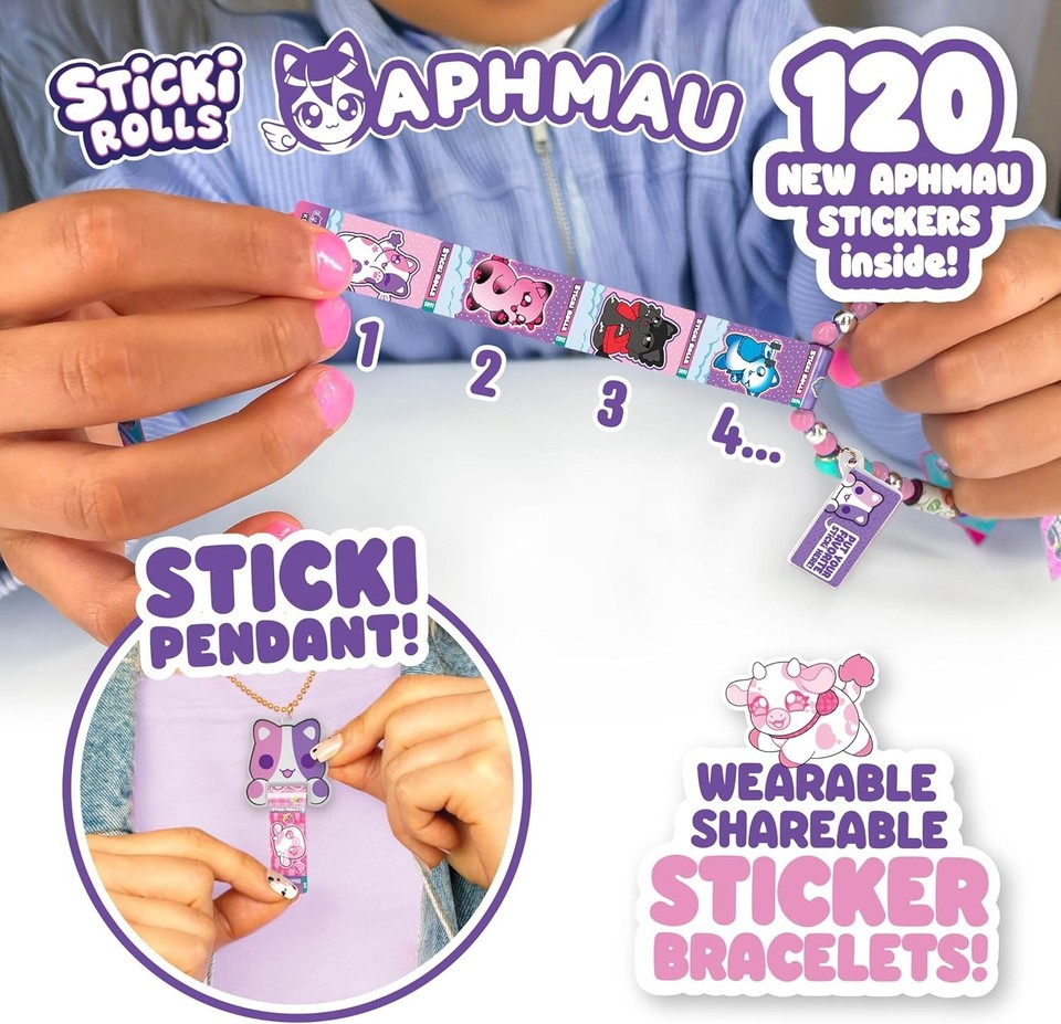 Sky Castle Sticki Rolls x Aphmau Toy Pendant & Bracelet Set – The ...