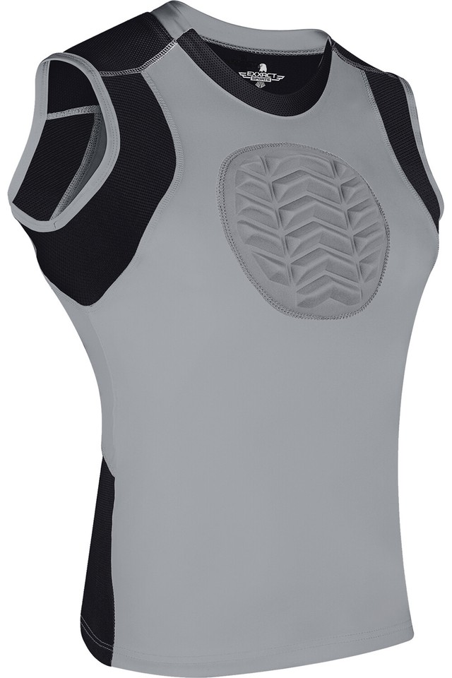 Exxact Sports Youth Baseball Chest Protector, Padded Compression Shirt ...