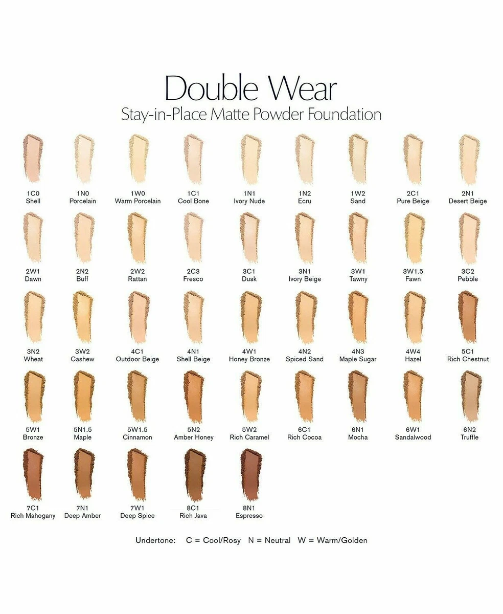 Estee Lauder Double Wear Swatches
