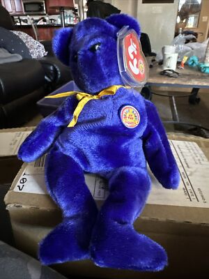 TY Beanie Baby - SAPPHIRE the Bear (BBOM May 2004) (8 inch) | eBay