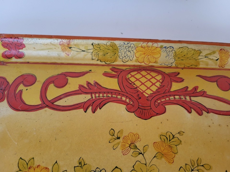 Vintage Alcohol Proof Paper Mache Red Trim Tip Tray 16" x 12" | eBay