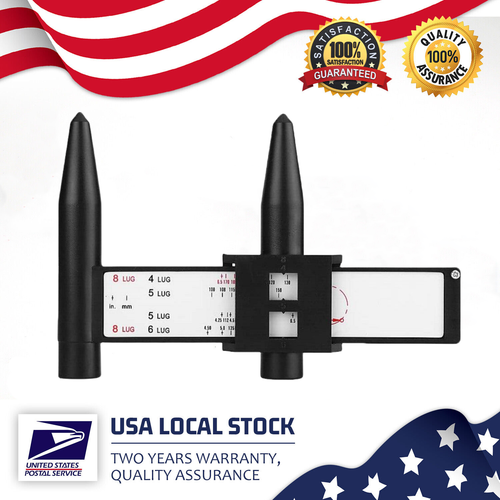 Wheel Rim Bolt Pattern Sliding PCD Measuring Tool Gauge Ruler 4 5 6 8 ...