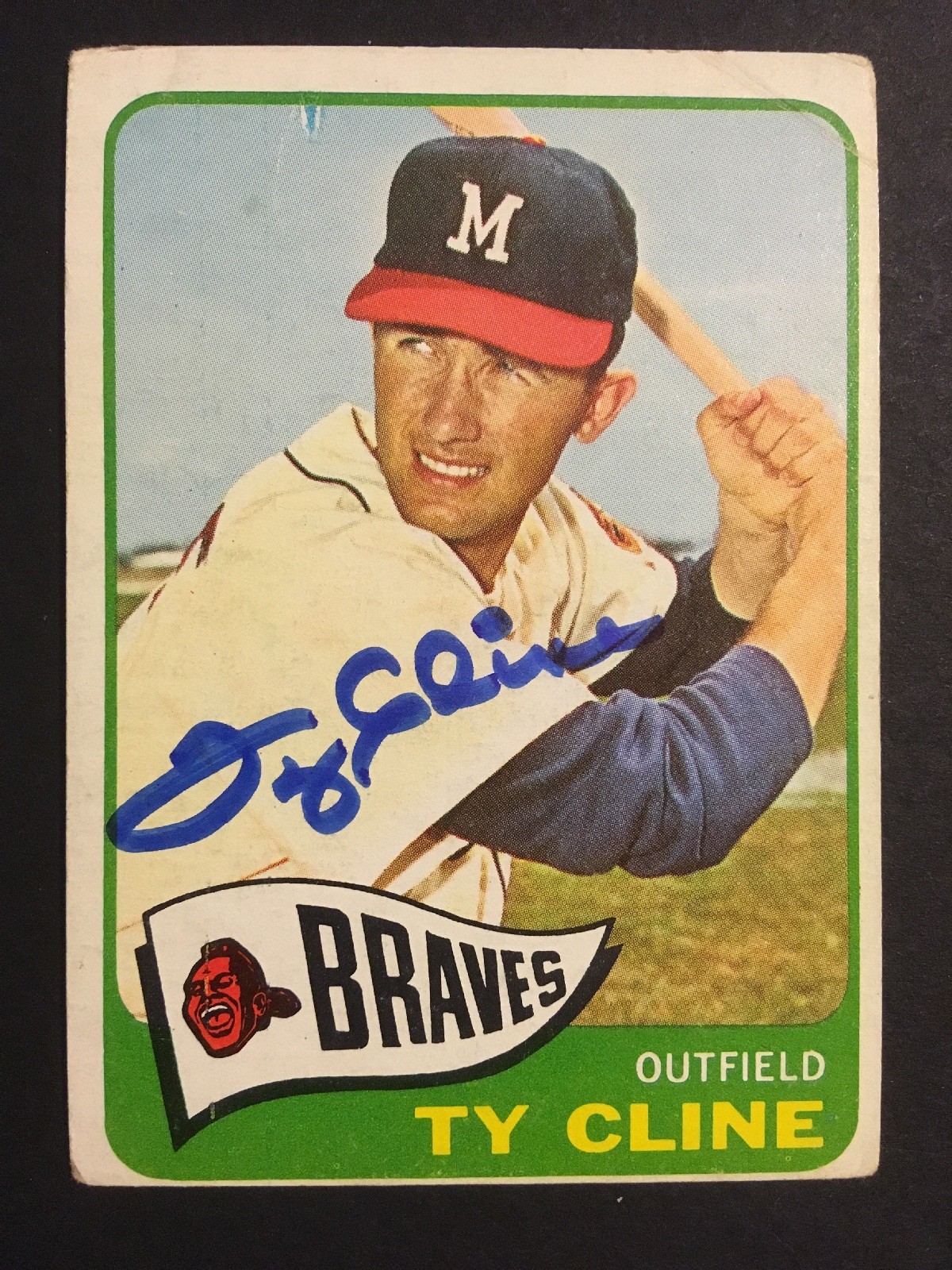 Ty Cline Braves Signed 1965 Topps Baseball Card #63 Auto Autograph 1 | eBay