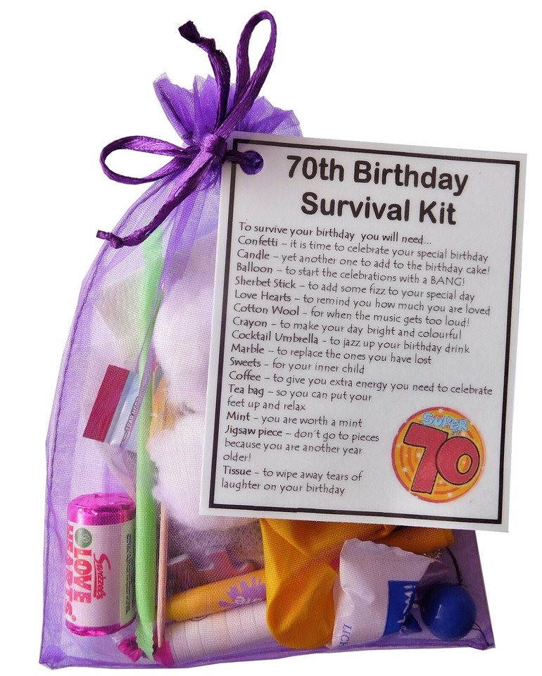 40th, 50th, 60th, 65th, 70th, 80th Birthday Survival Kit Gift for ...