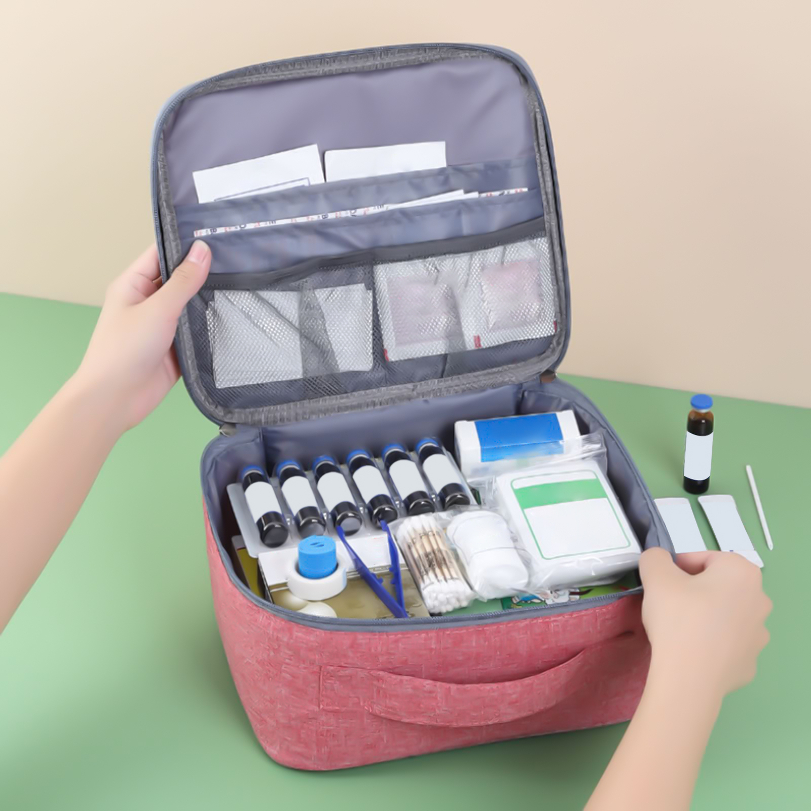 Trauma Bag with Handle Dust-proof All-purpose First Aid Kit Large ...