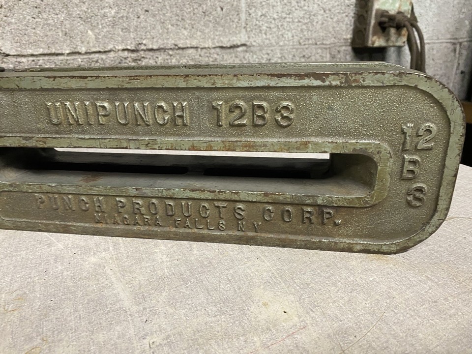 UNIPUNCH 12B3 C-Frame Punch/Die Press Punch | eBay