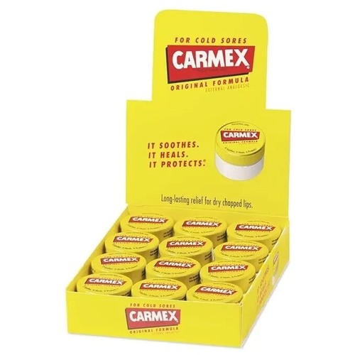 12 Packs Carmex Classic Lip Balm Medicated Original Jar, 0.25 oz | eBay
