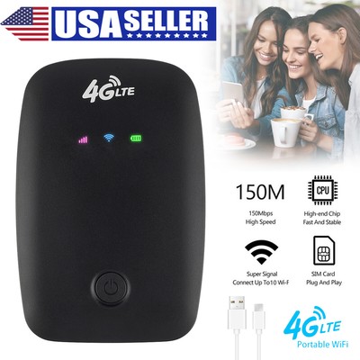 Portable Unlocked LTE 4G Wireless WiFi Router Mobile Broadband MIFI ...