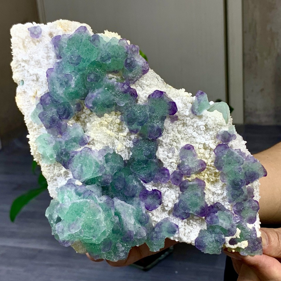 3.70LBNatural transparent green Laser fluorite mineral crystal sample ...