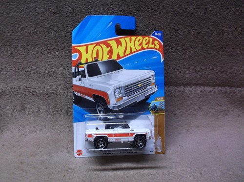HOT WHEELS 2025 #115 WHITE 1975 75 CHEVY BLAZER CUSTOM K5 CHEVROLET SQUARE BODY | eBay