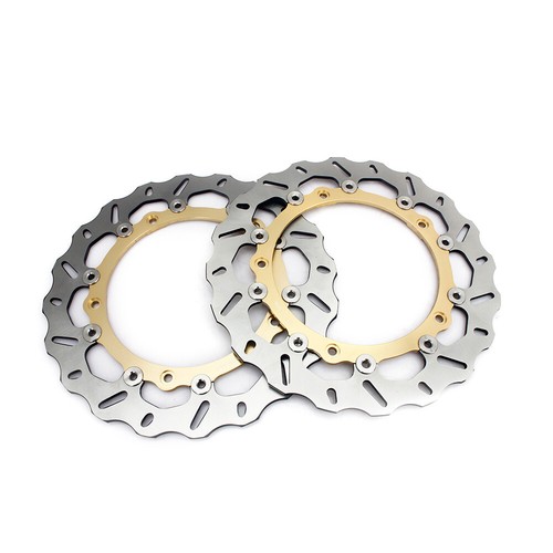 For BMW S1000RR 2008-2020 S1000R 2014-2020 Pair Wavy Front Brake Discs ...