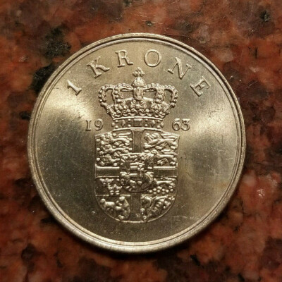 1963 DENMARK 1 KRONE COIN - HIGH GRADE - #A3032 | eBay