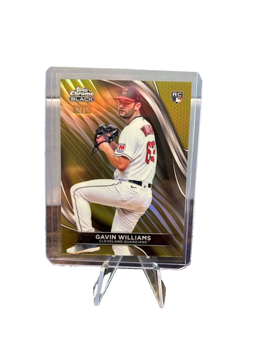 2024 Topps Chrome Black Gavin Williams Gold Refractor Rookie RC #02/50 ...
