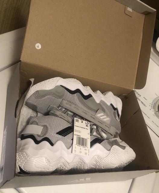 Size 7.5 - adidas Exhibit B Mid Gray Black White 2022 for sale online ...