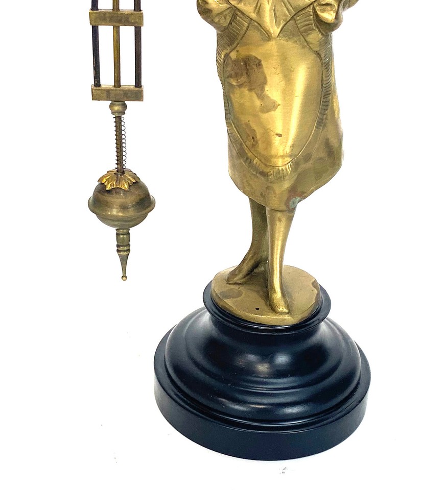 German Junghans Style Brass Barmaid Swinging Swinger Clock | eBay