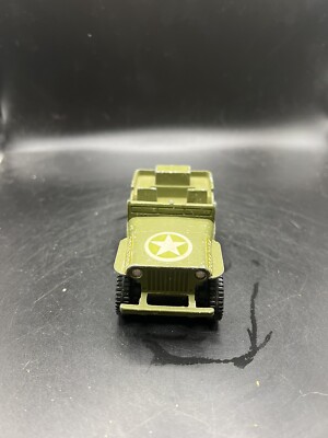 Vintage Dinky Toys 153A Army Jeep Willys WW2 diecast metal toy Military ...