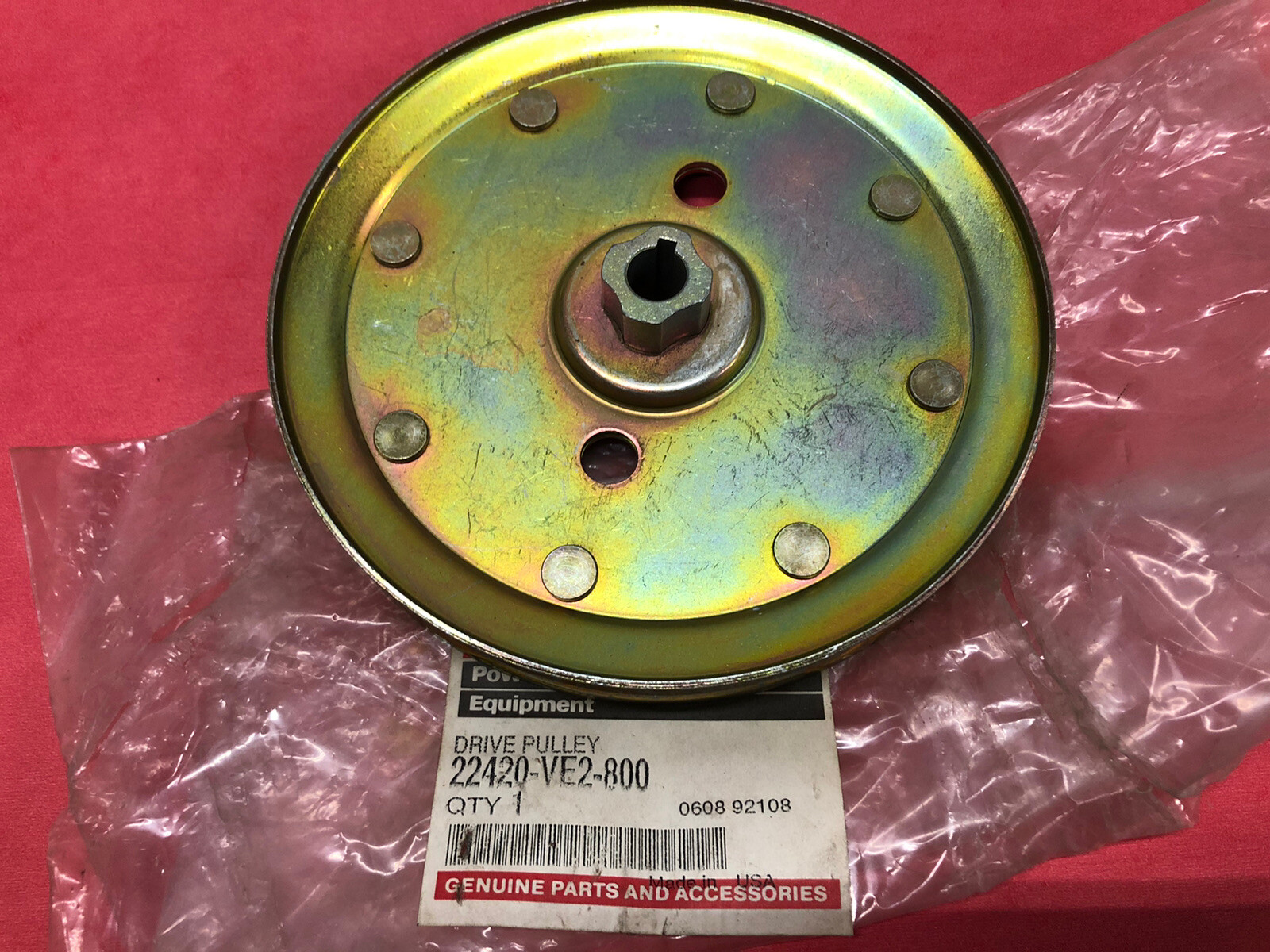 Honda 22420-VE2-800 V Driven Pulley 5" w/ key slot 22420-VF0-800 | eBay