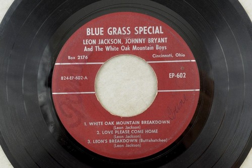 Leon Jackson, Johnny Bryant - Bluegrass 45 RPM - Blue Grass Special EP ...