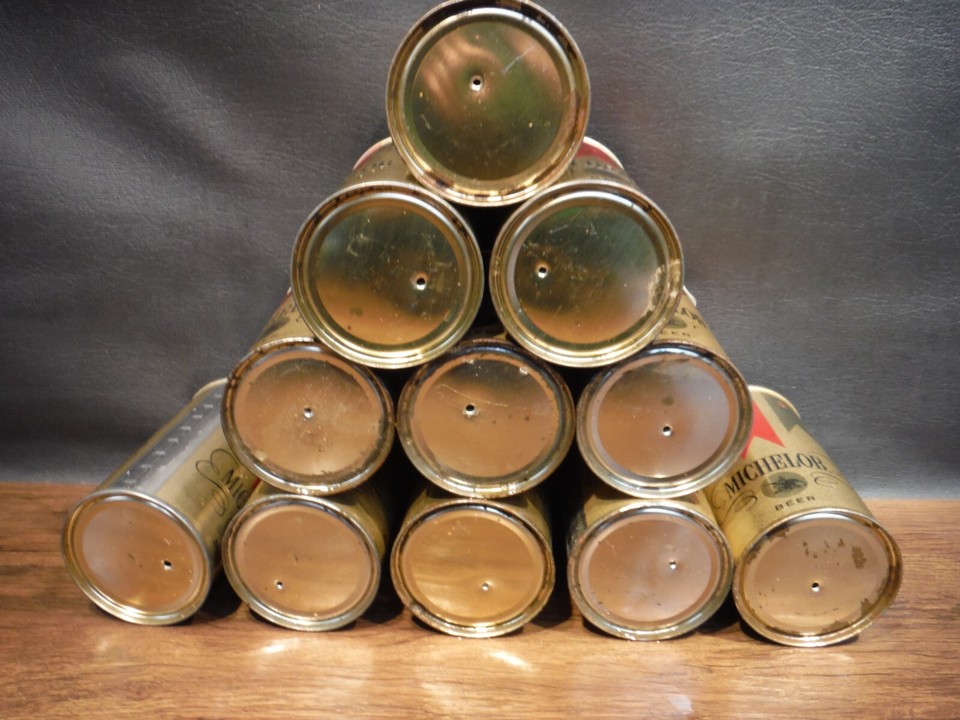 Vintage Beer Can lot - Michelob ( Bottom Opened, Steel Can ) | eBay