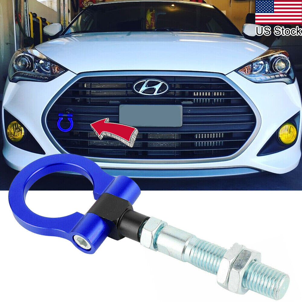 Blue Sport Track Racing Metal Tow Hook Ring For Hyundai Veloster Accent ...