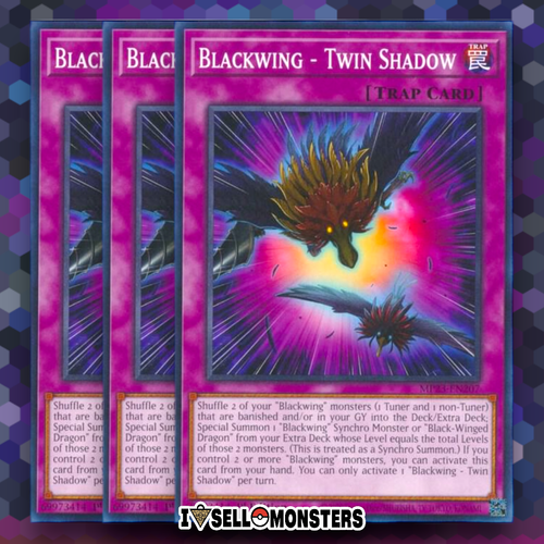 Yu-gi-oh! TCG 3x Blackwing - Twin Shadow MP23-EN208 Common x3 YUGIOH ...