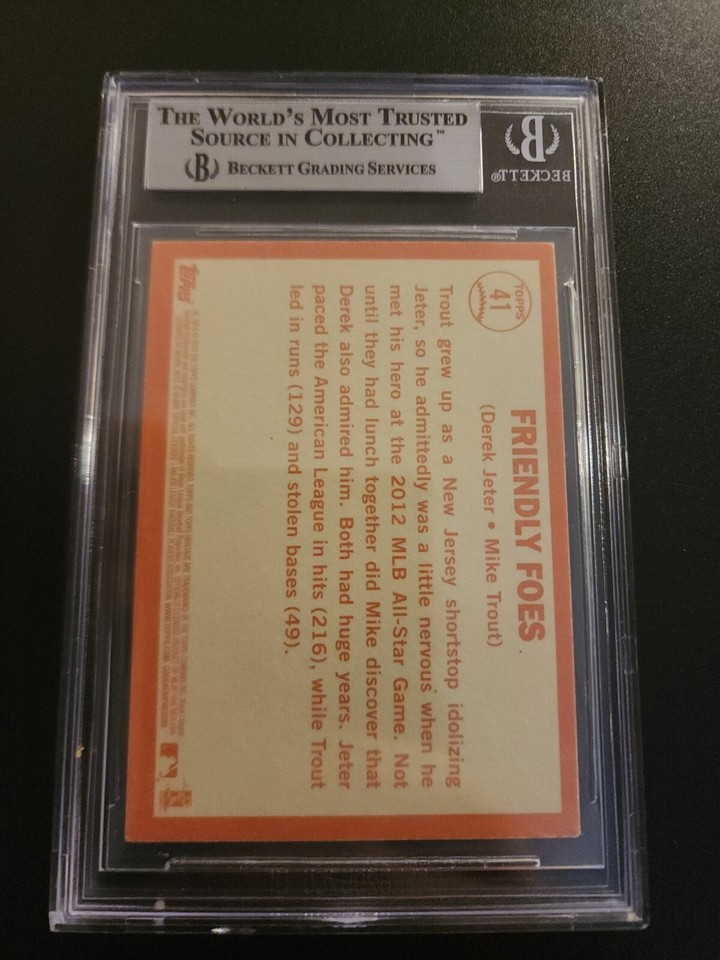 Mike Trout Signed 2013 Topps Heritage 🔥🔥🔥 - Beckett Authentic Slab 🐐 AL ...