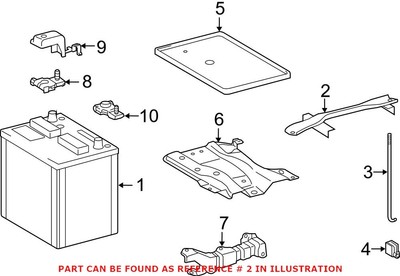 Genuine OEM Battery Hold Down Frame for Toyota 7440402380 | eBay