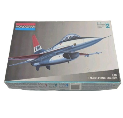Monogram 1 48 F-16 Air Force Fighter Model Airplane #5401 Pre-owned ...