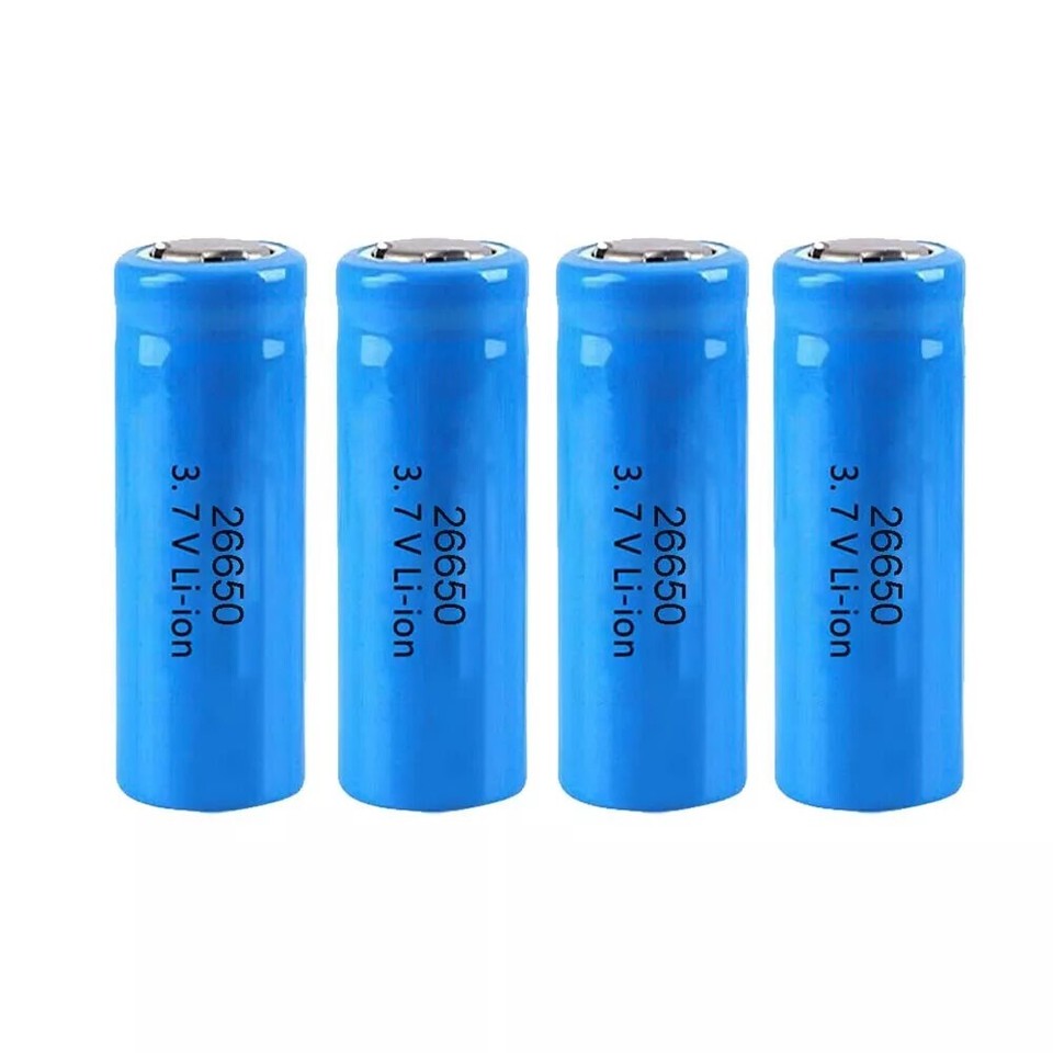26650 Battery 3.7V Li-ion Rechargeable Cell Charger For Flashlight Lot ...
