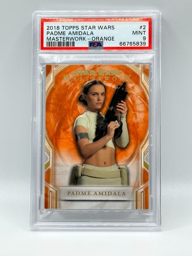 2018 Topps Star Wars Masterwork Padme Amidala #2 Orange /10 PSA 9 | eBay