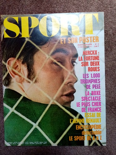 SPORT et son poster N°2 - Février 1971 - EDDY MERCKX - complet. VASSILI ...