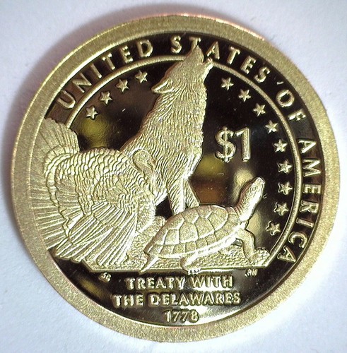 2013 S SACAGAWEA Golden Dollar Native American Coin Turkey Turtle ...