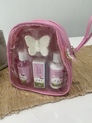 Girls Gift Set Kids Bubble Bath Spa Bag - 5 Piece Bath Set Bag with ...