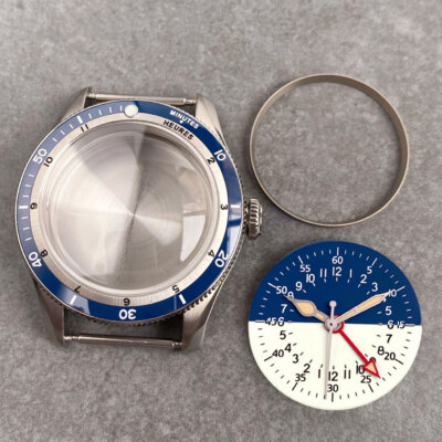 40mm 20ATM Diving Watch Case Chapter Ring Fit NH34 GMT NH34A 29mm Lume ...